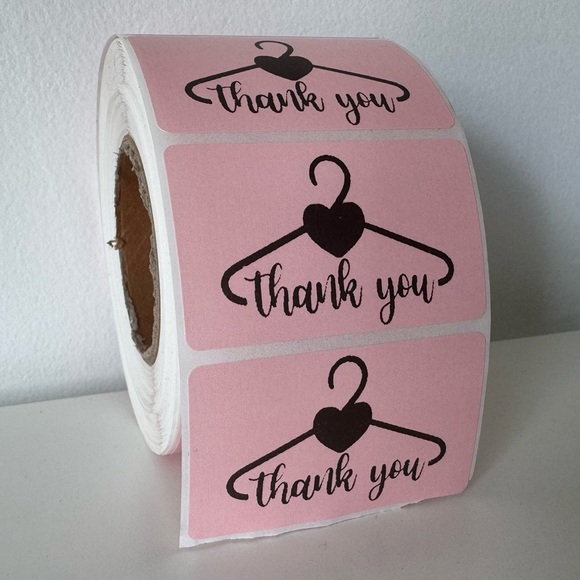 STICKERAFT | Office | Thank You Stickers Posh Hanger Thank You Sticker ...
